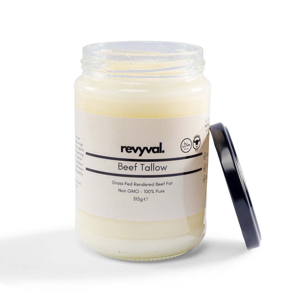 Halal Beef Tallow - 100% Grass-fed Tallow for cooking - Revyval