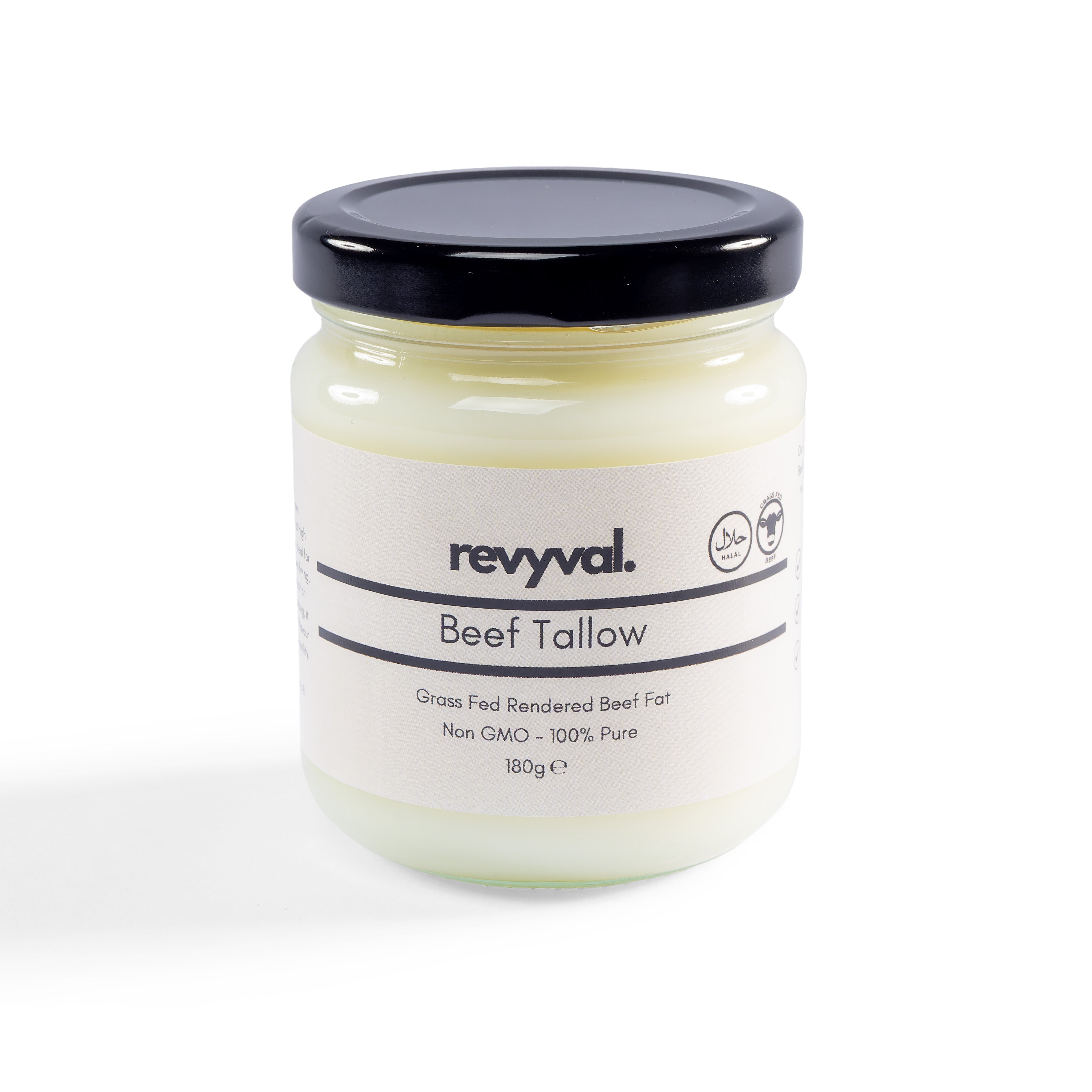 Halal Beef Tallow - 100% Grass-fed Tallow for cooking - Revyval