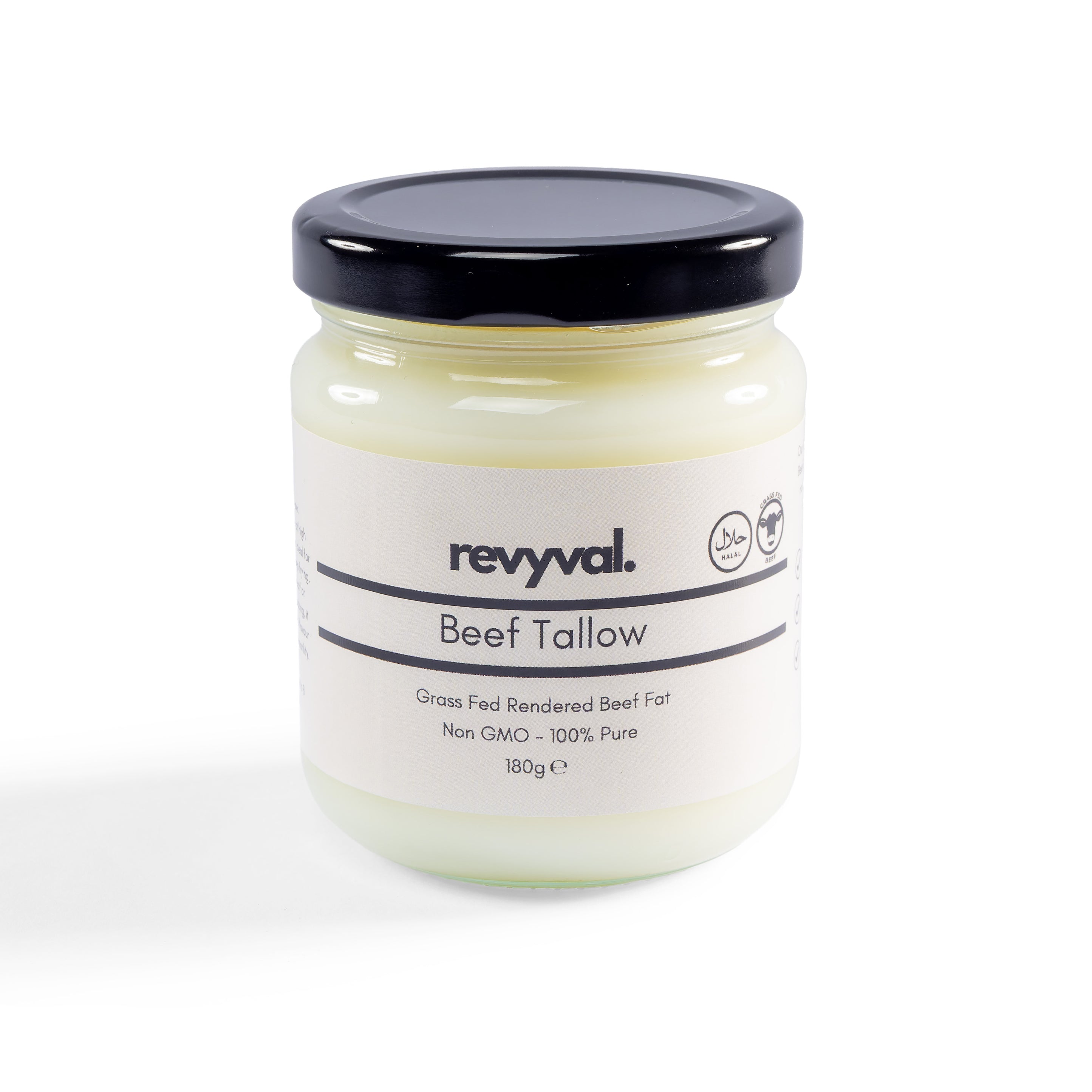Halal Beef Tallow - 100% Grass-fed Tallow for cooking - Revyval