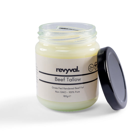 Halal Beef Tallow - 100% Grass-fed Tallow for cooking - Revyval